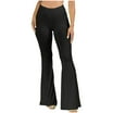 Athletic Works Women's Active Crossover Waist Flare Legging - Walmart.com