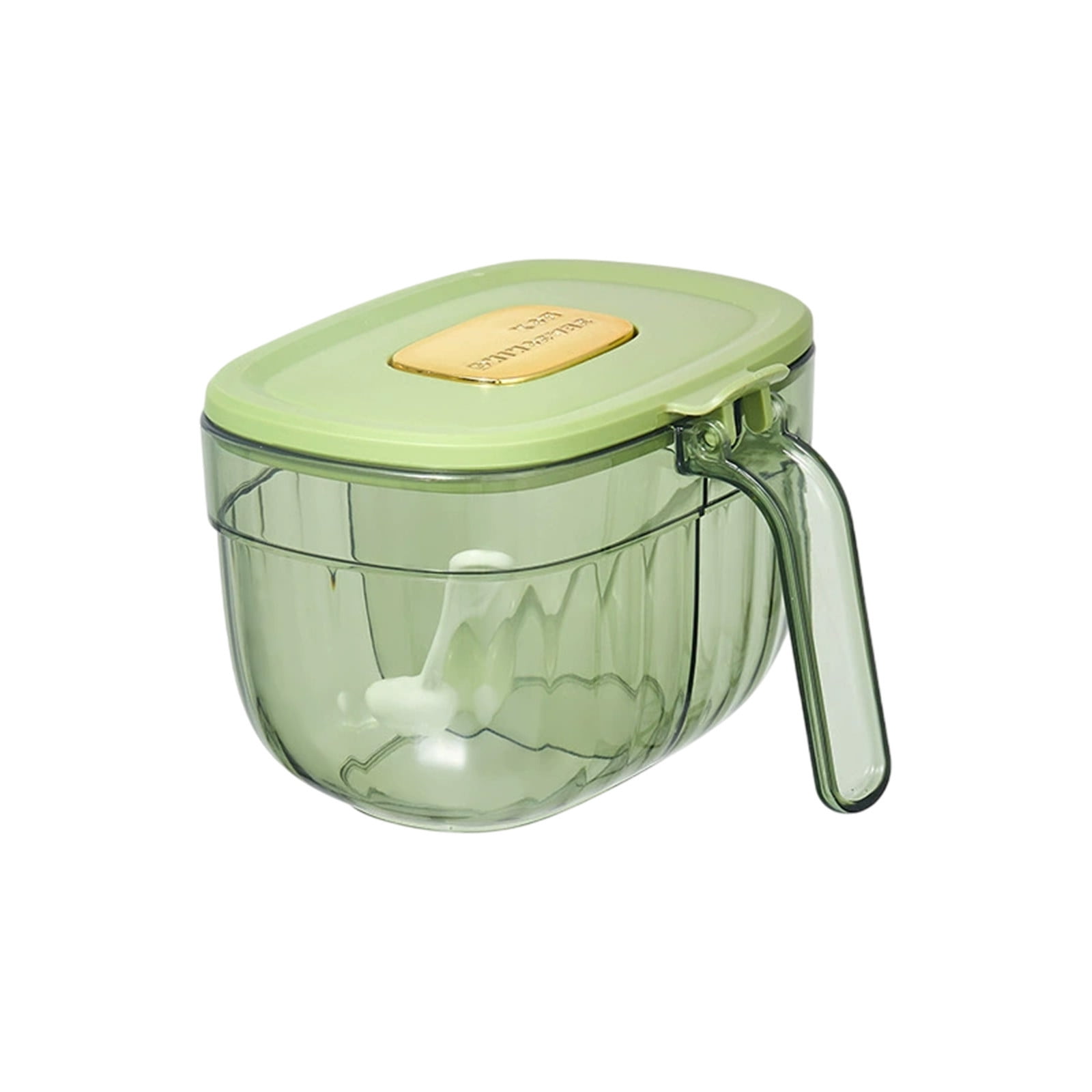 Matoen Glass Spice Jar with Lid & Spoon - 12oz Kitchen Seasoning Shaker ...