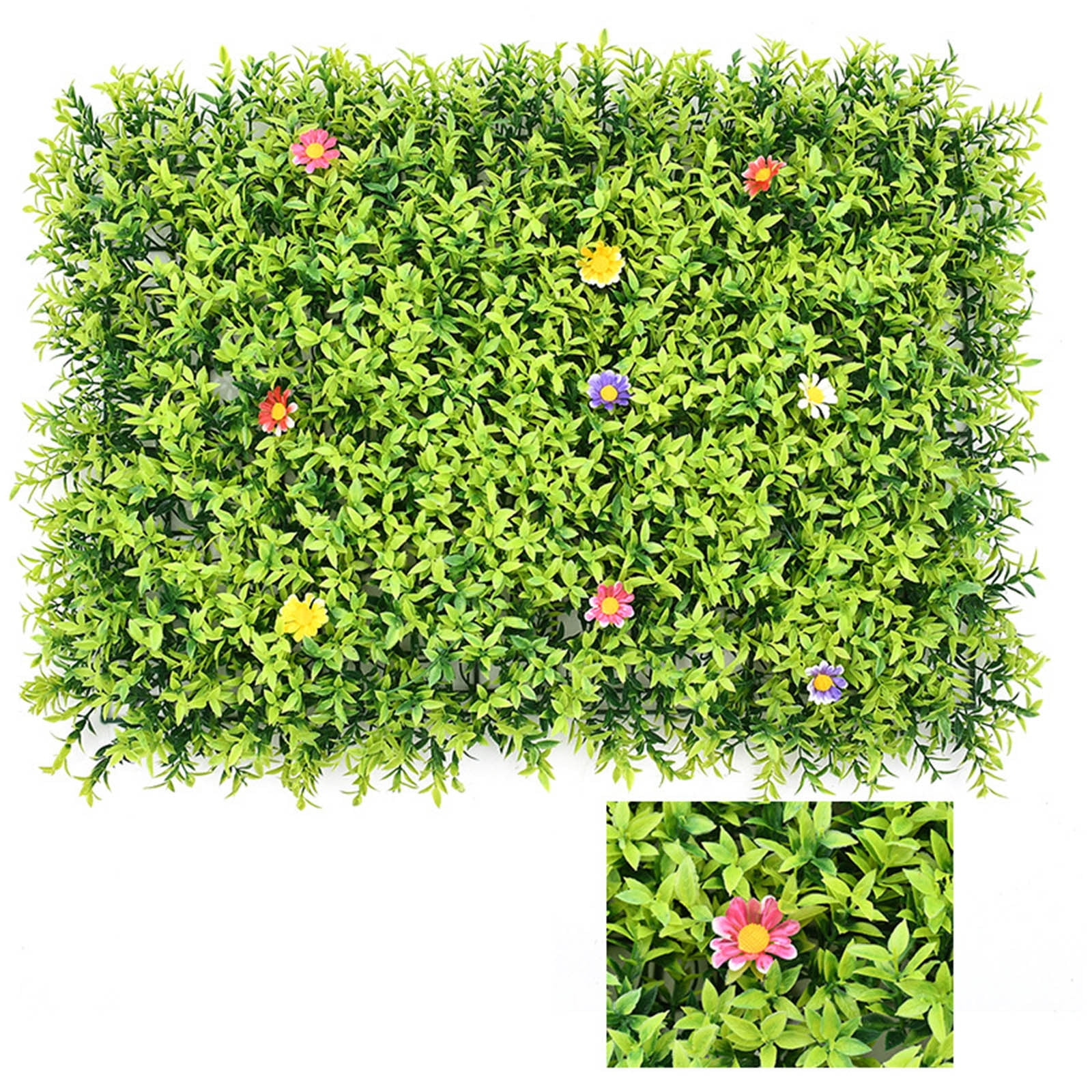 Matoen Grass Wall Panel 16"x24" Artificial Hedge Plant Wall, Greenery ...