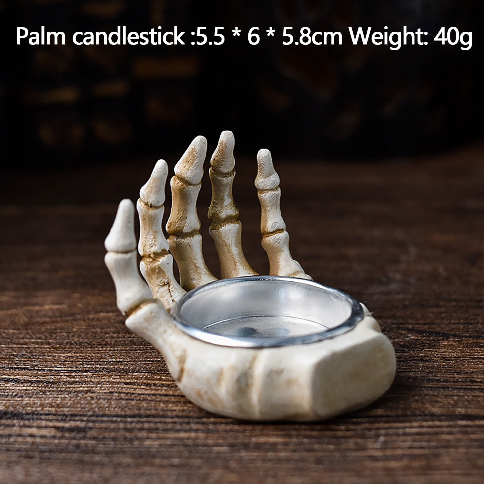 Matoen Halloween Skeleton Hands, Resin Fake Human Hands Realistic ...