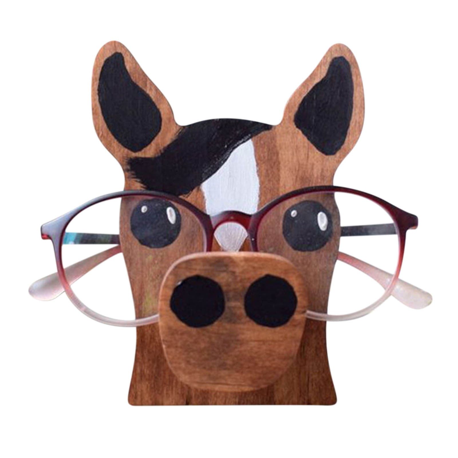 Matoen Handcrafted Wooden Owl Eyeglass Holder - Eyewear Stand for ...