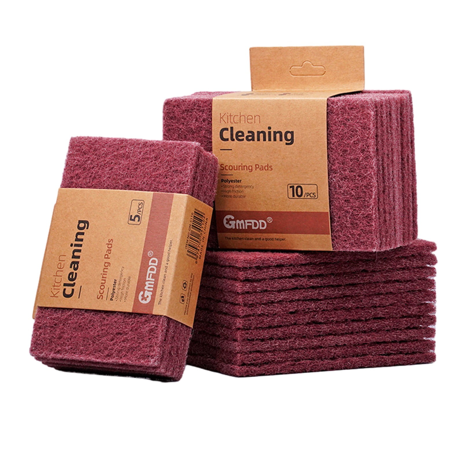 Matoen Heavy Duty Scouring Pad, 10Pcs Scouring Pads for Cleaning ...
