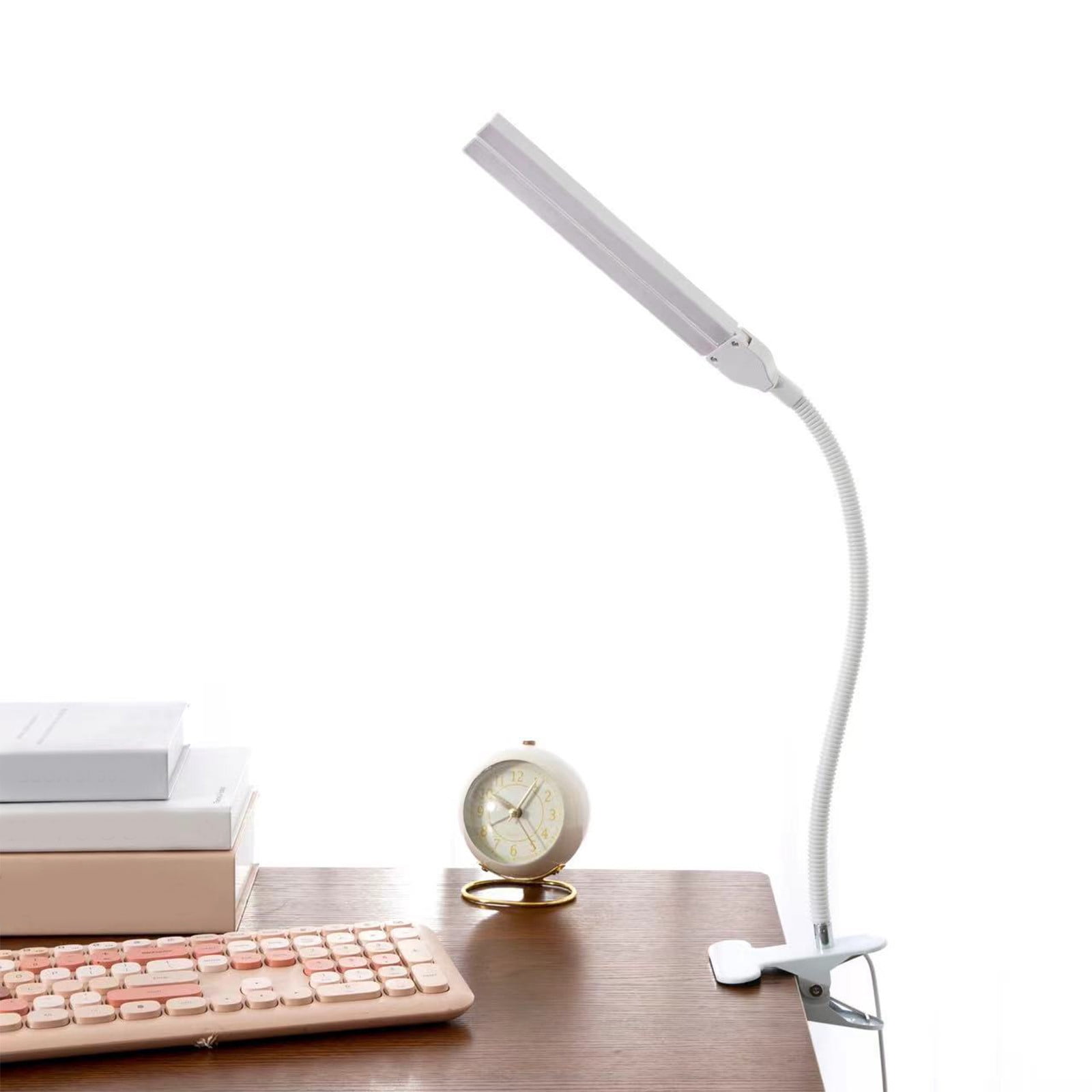 Matoen LED Desk Lamp with Clamp, Reading Light with Long Flexible ...
