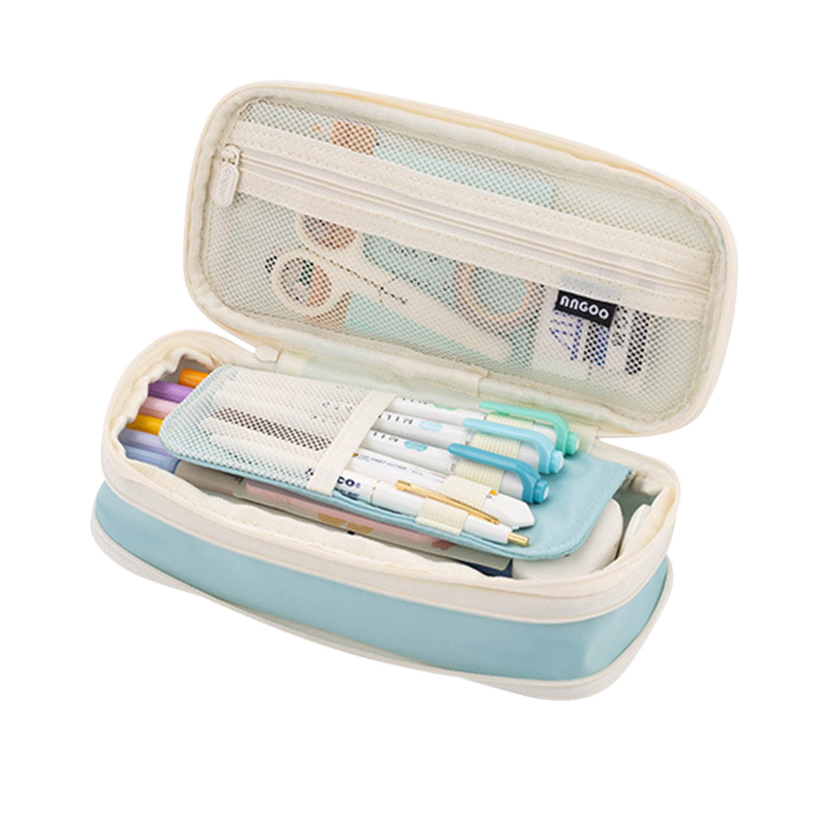 Matoen Large Capacity Pencil Case Macaron Color Pencil Pouch Stationery ...