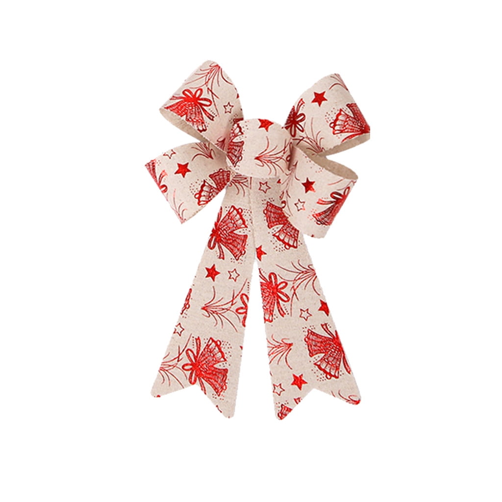 Matoen Large Christmas Bow - Christmas Valentine's Day Pink Linen ...