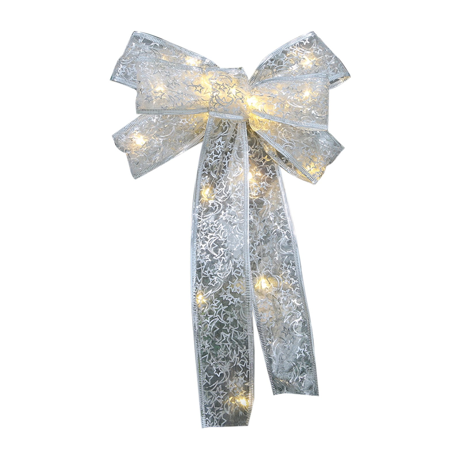 Matoen Large LED Christmas Bows for Wreath, LED Merry Christmas Wreath ...