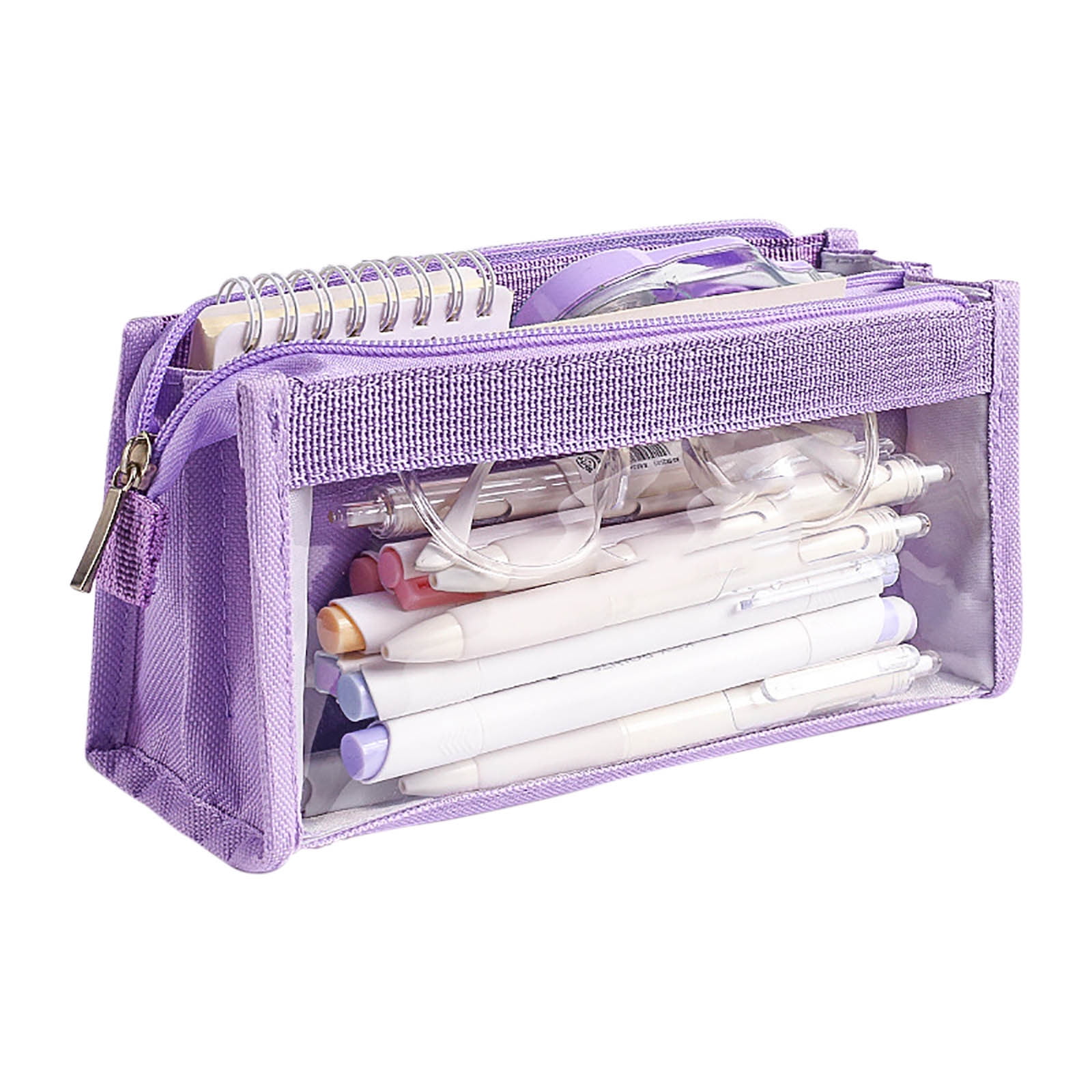 Matoen Large Transparent Pencil Pouch - Large Capacity Junior Organizer ...