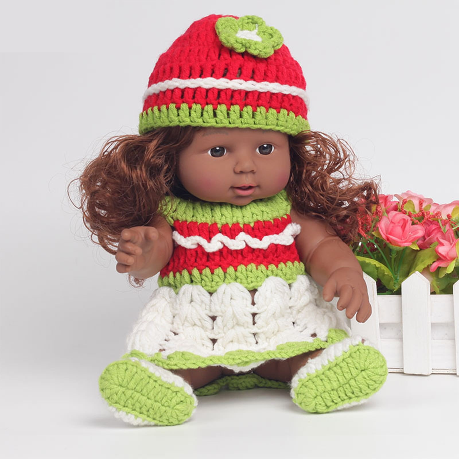 Matoen Lifelike Reborn Black Girl- 12-Inch Realistic Newborn Real Life ...