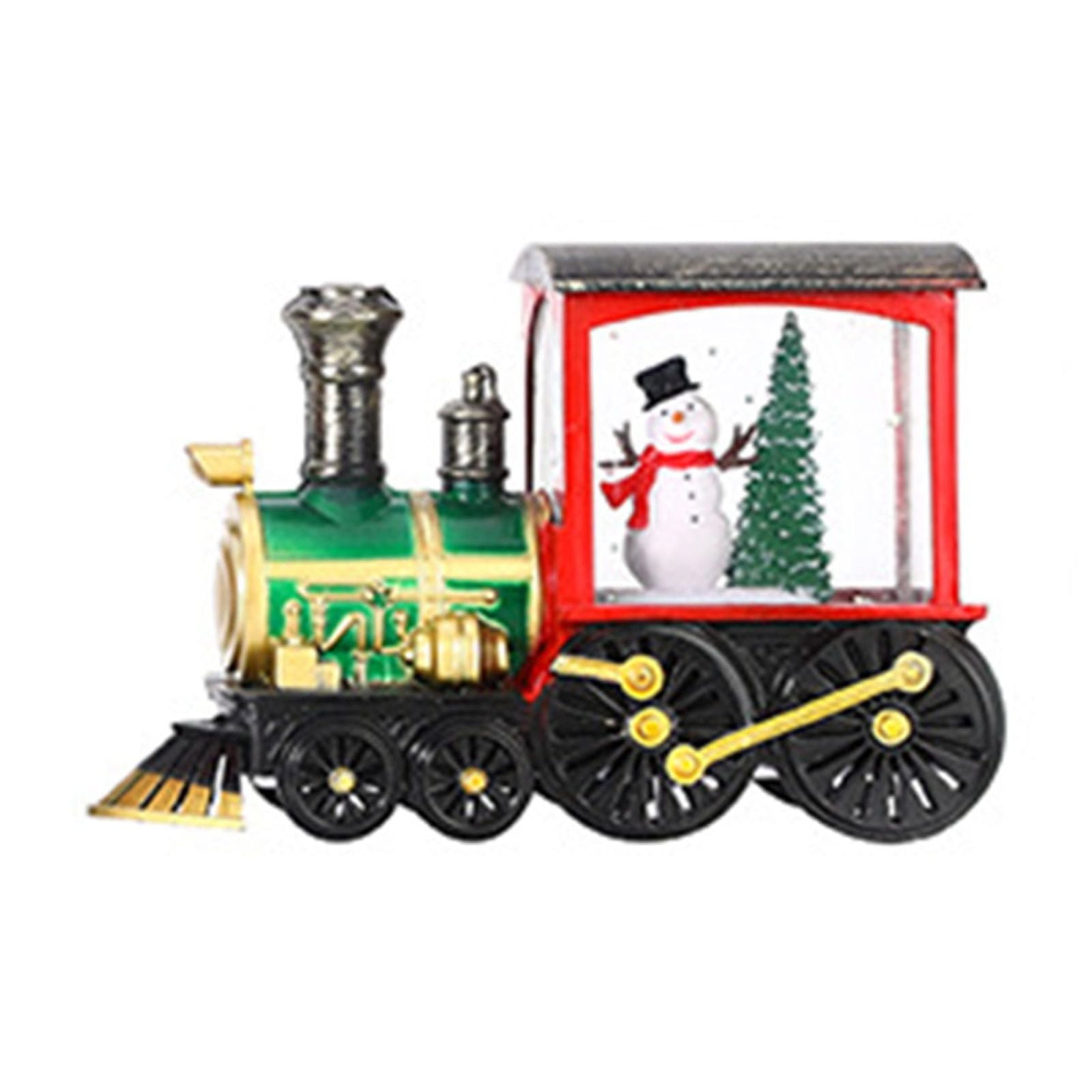 Matoen Lighted Christmas Train with Santa Claus, Battery Operated ...