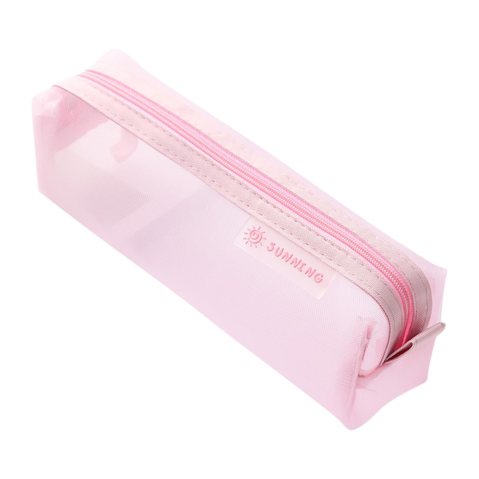 Matoen Transparent Mesh Pencil Case with Zipper, Large-capacity Pencil ...