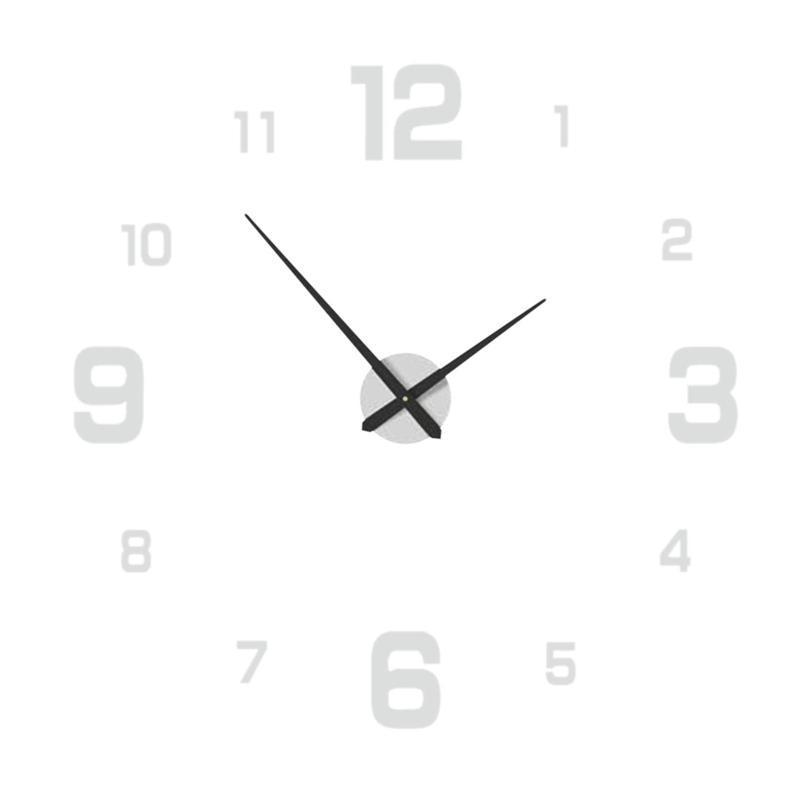 Matoen Modern Frameless DIY Wall Clock Large 3D Wall Watch Mirror ...