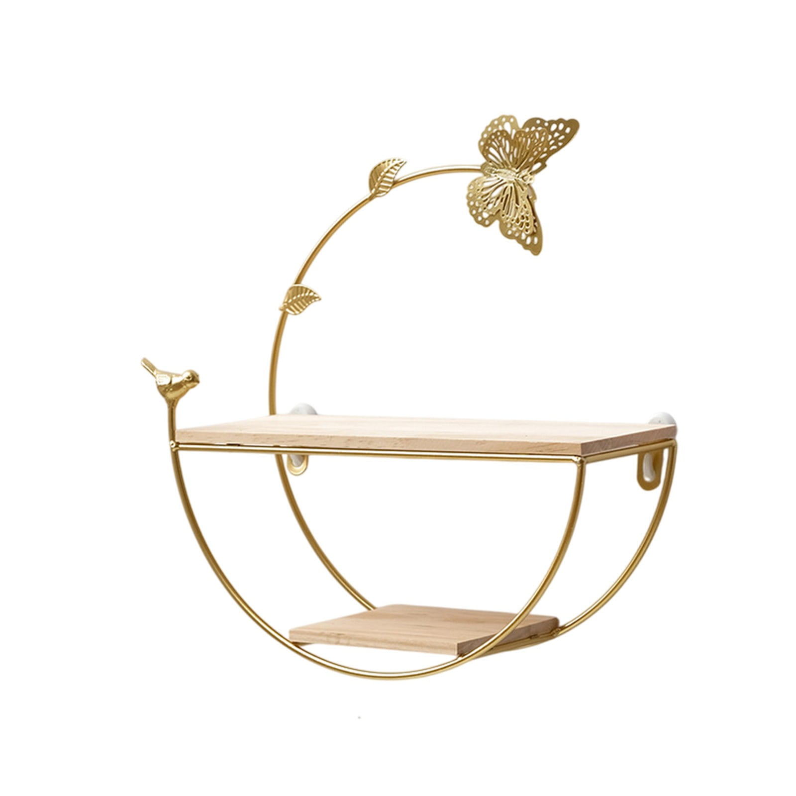 Matoen No Punch Wall Mounted Shelf - Decorative Living Room Storage ...