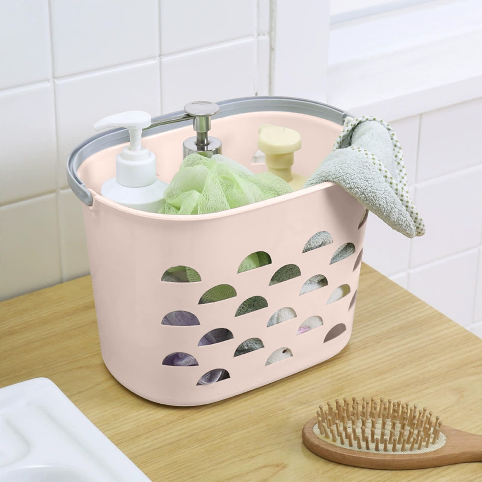 Matoen Portable Plastic Shower Caddy - Bathroom Storage Basket with ...