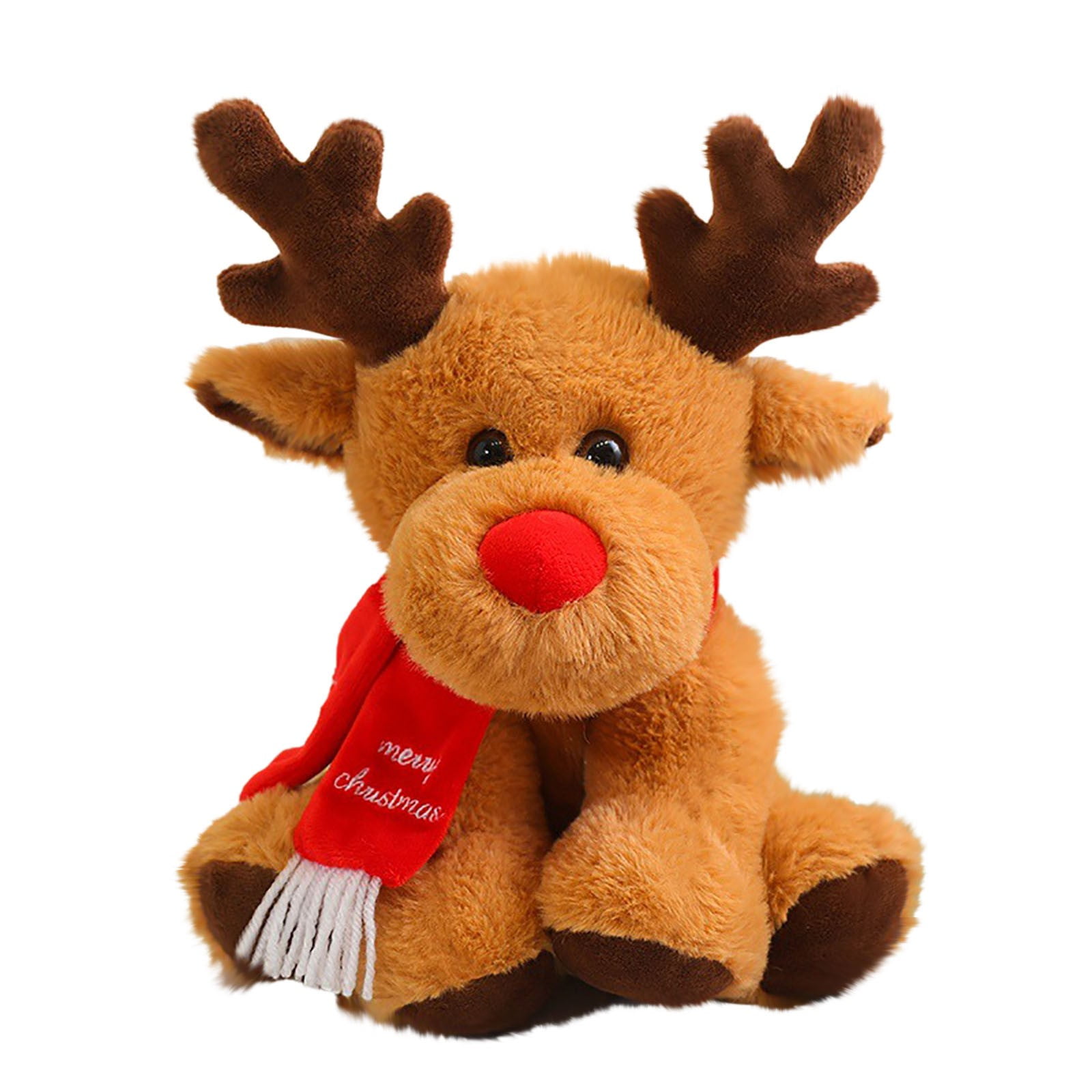 Matoen Reindeer Stuffed Plush Toy, 12inch Christmas Elk Stuffed Animal ...