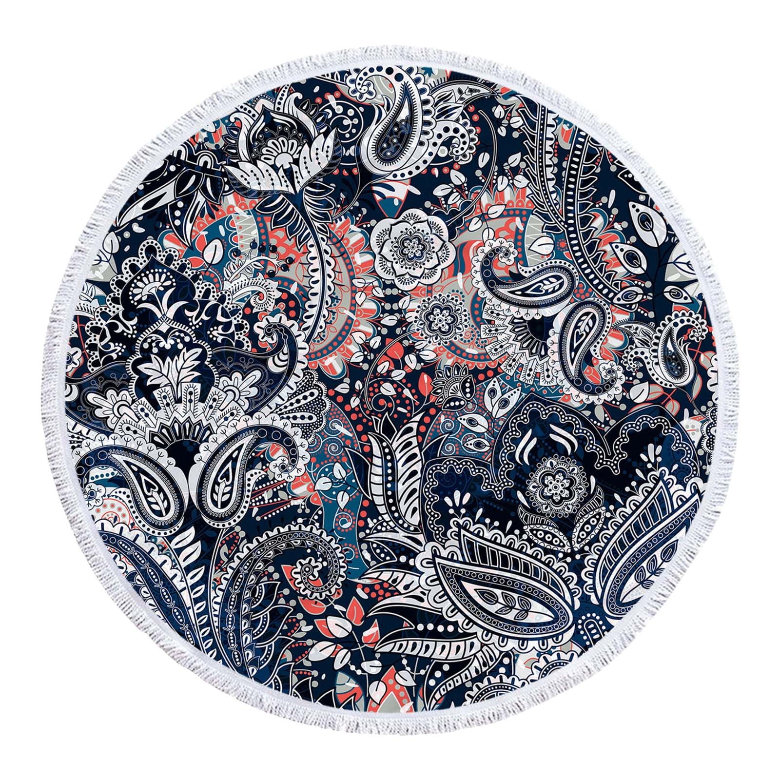 Matoen Round Beach Towel Boho Hippie Beach Blanket Microfiber Bohemian ...