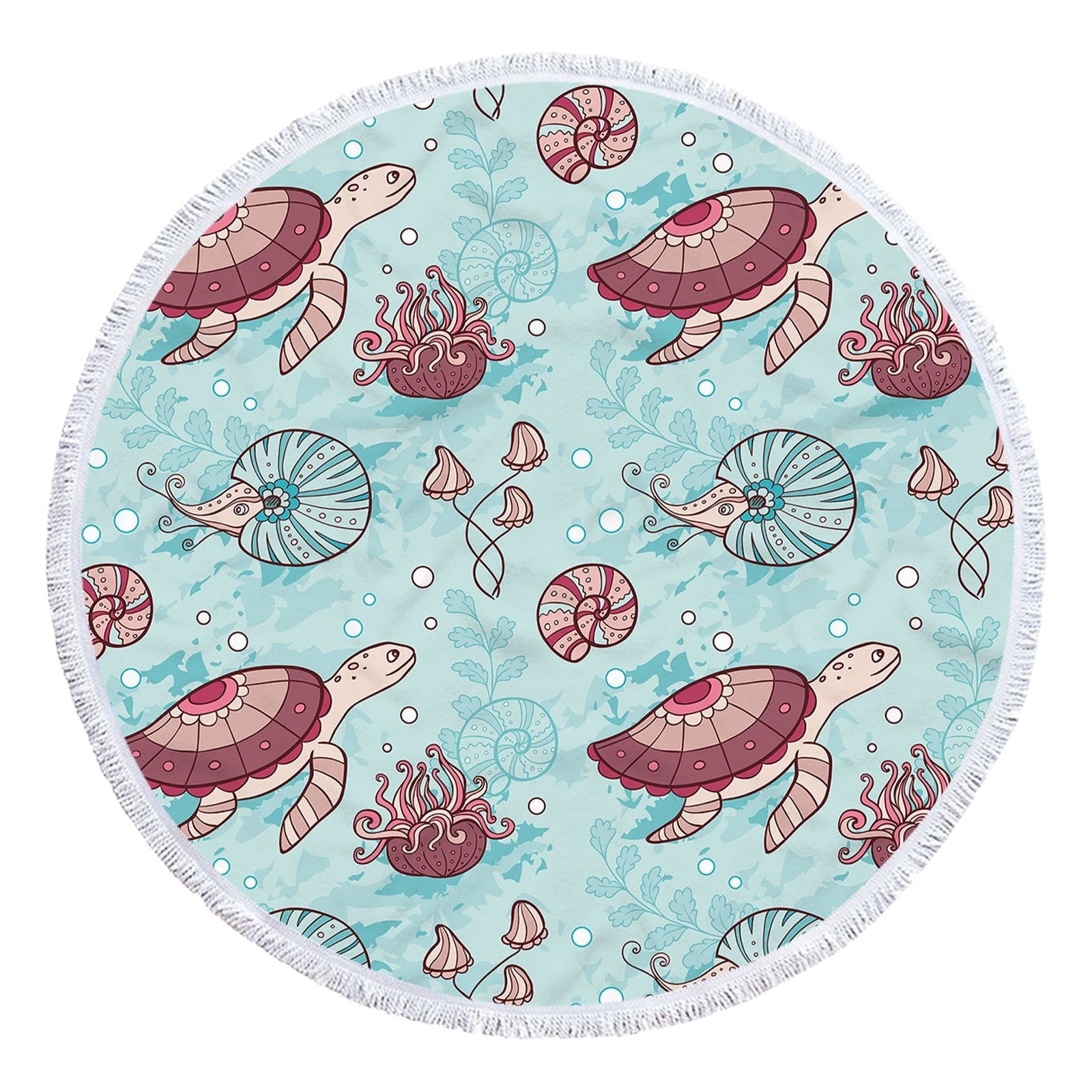 Matoen Round Beach Towel Microfiber Oversized Sea Turtle Circle Beach ...