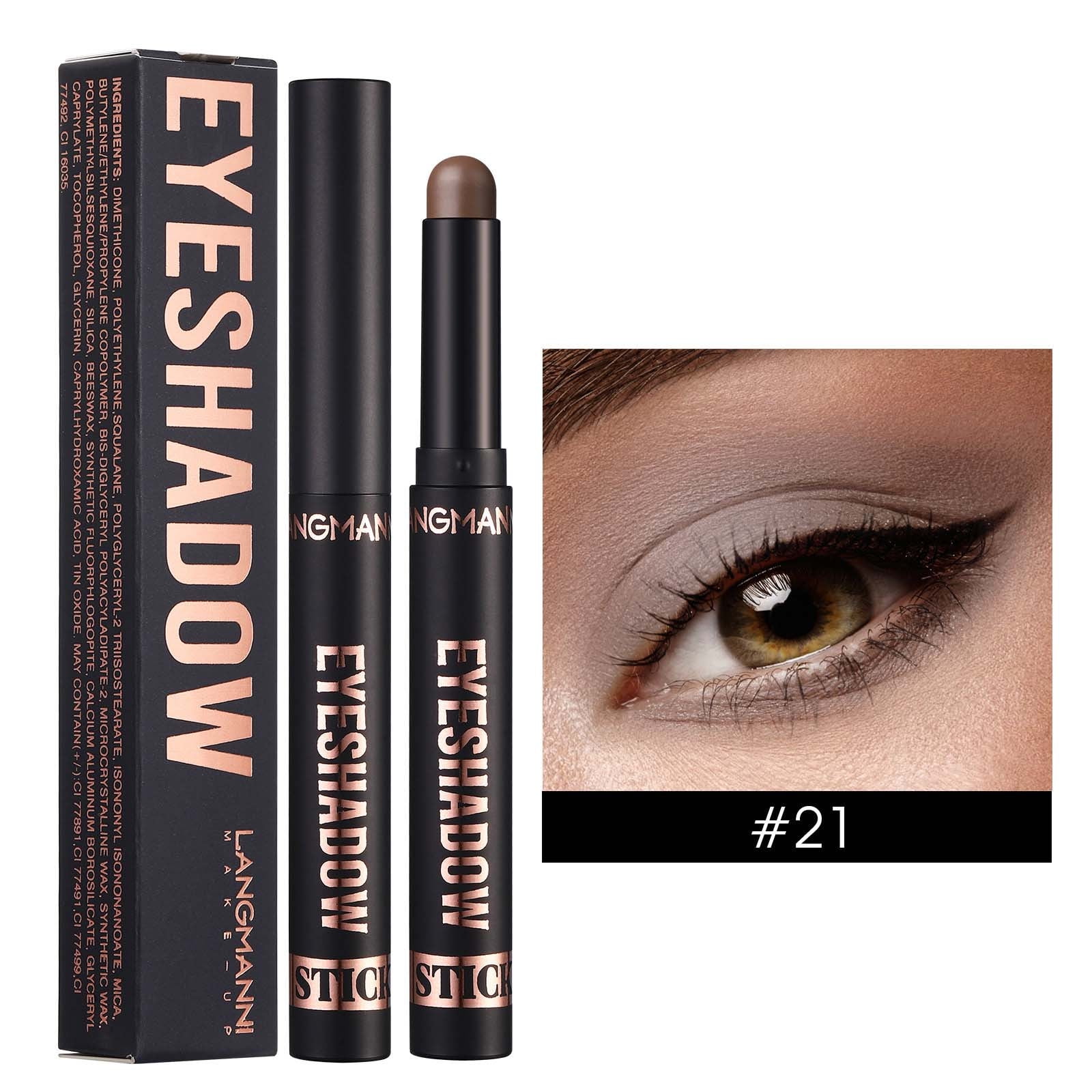 Matoen Shimmer and Matte Cream Eyeshadow Stick, Waterproof Smooth ...
