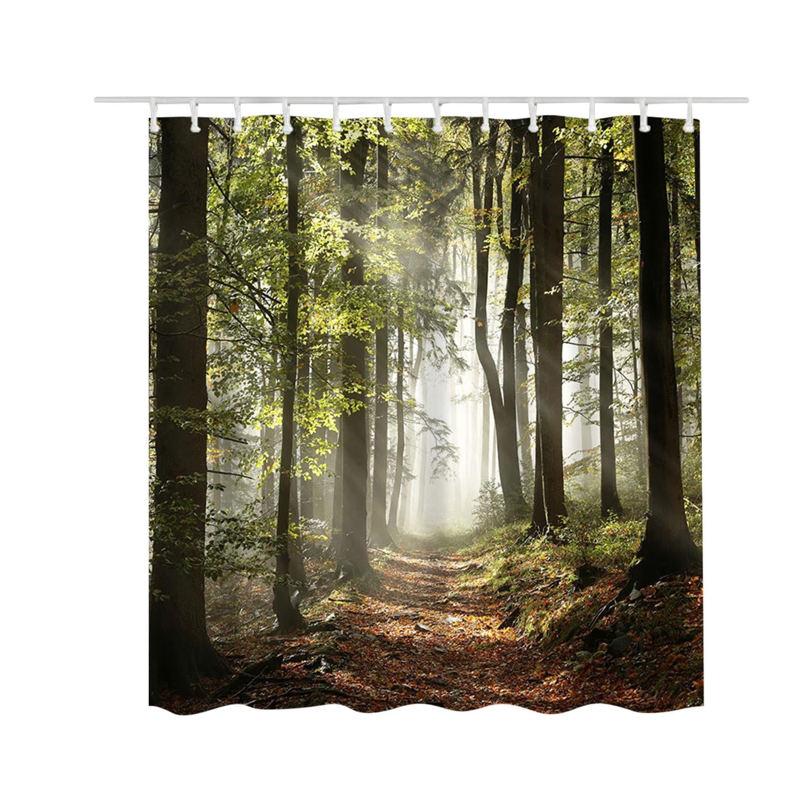 Matoen Washable Shower Curtain, Farmhouse Design, 59x70.8 Inch ...