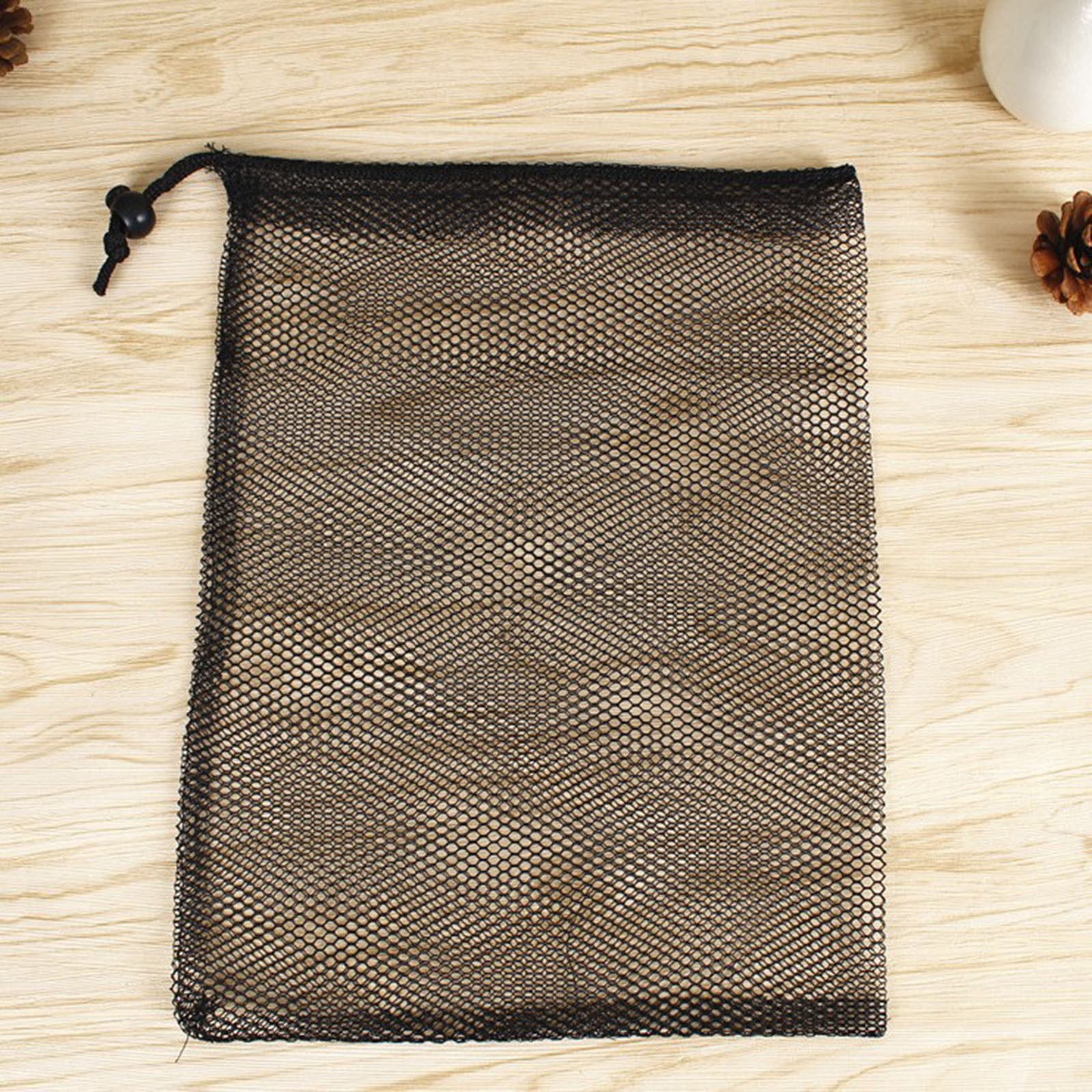 Matoen Small Mesh Bags Nylon Storage Mesh Bags Black Nylon Mesh ...