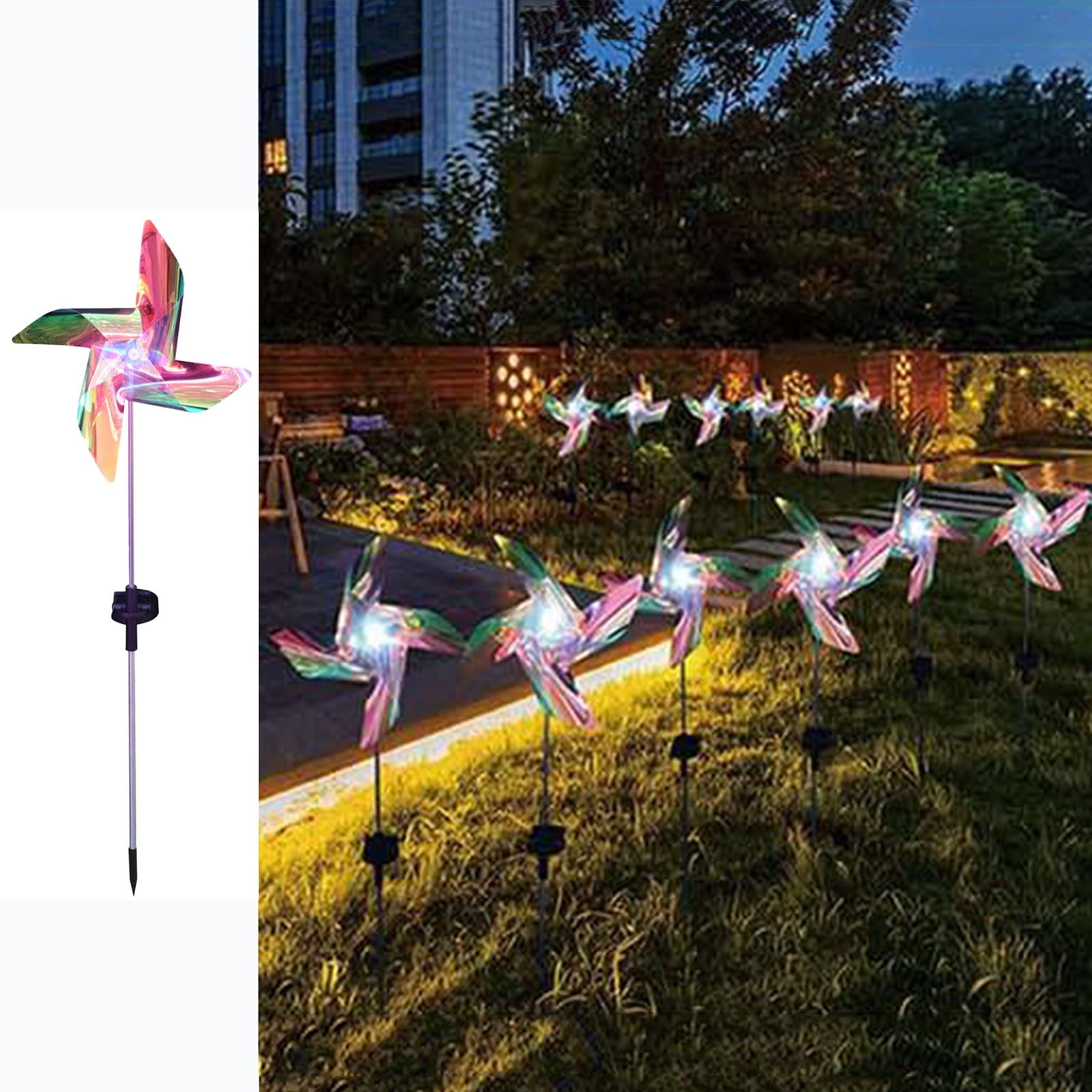Matoen Solar Garden Lights, Wind Spinners for Yard and Garden, Outdoor ...
