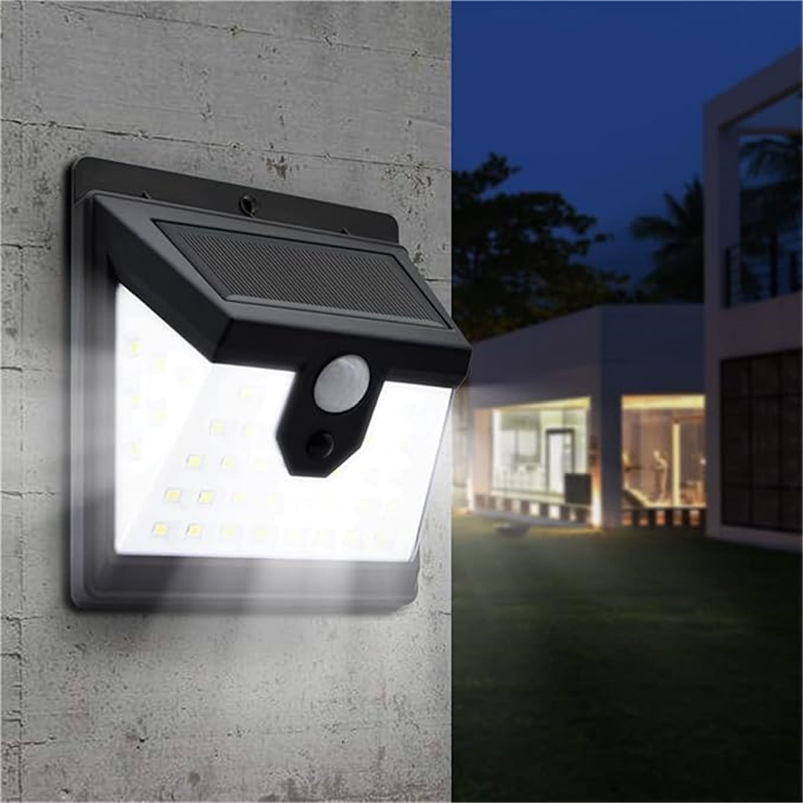 Matoen Solar Lights Outdoor Motion Sensor, LED Bright Solar Powered ...