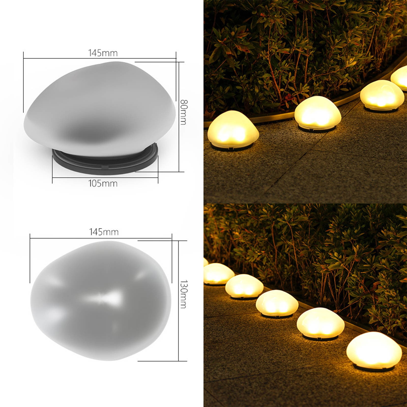 Matoen Solar Lights Outdoor, Pathway Waterproof IP65, Solar Garden ...