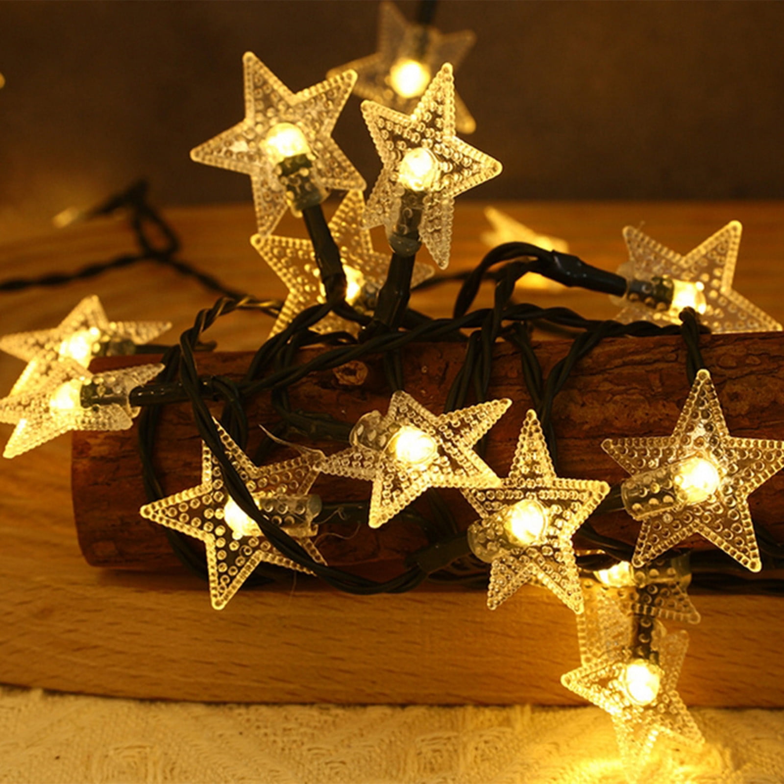 Matoen Solar Star String Lights Outdoor Waterproof Fairy Lights 16.4FT ...