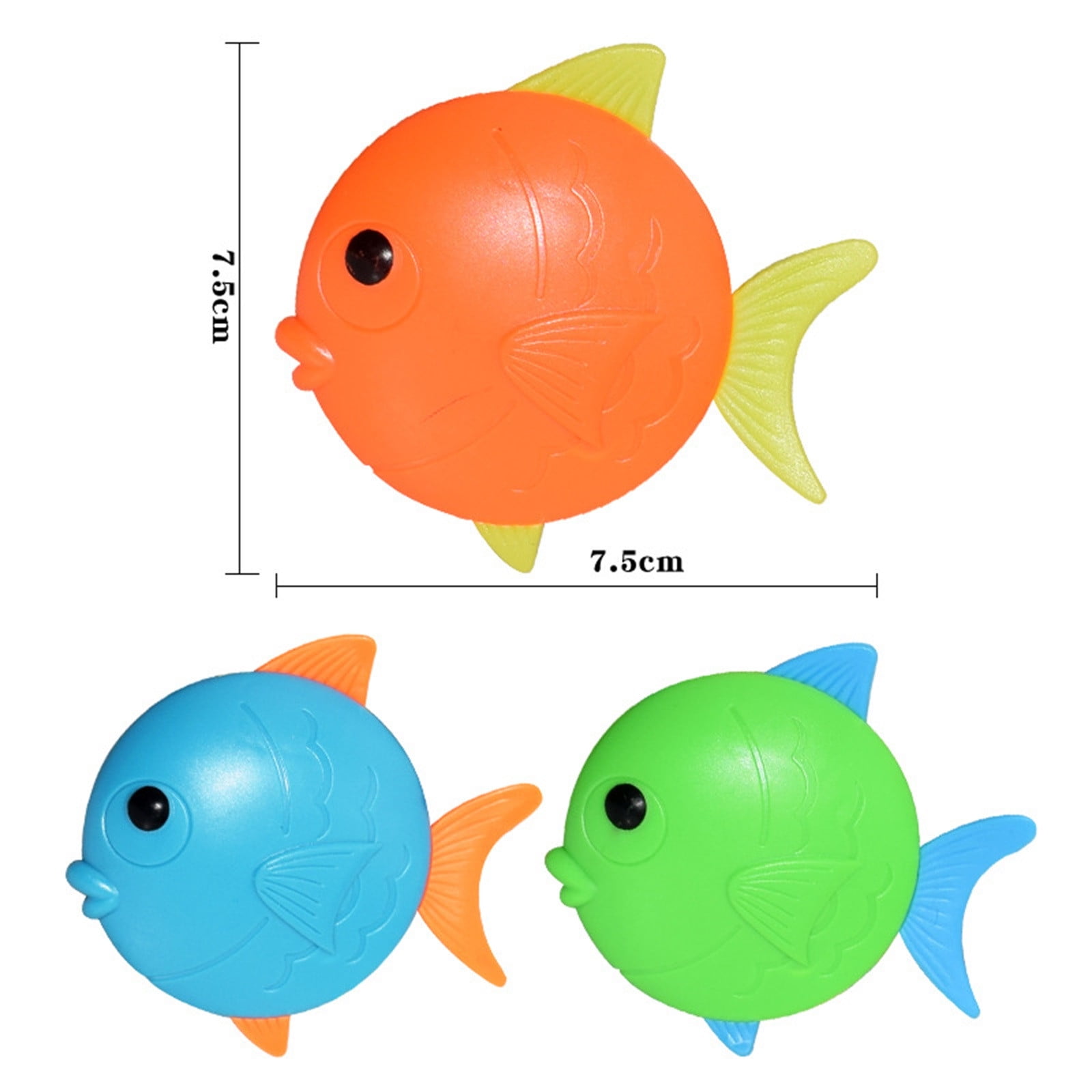 Matoen Underwater Swimming Diving Pool Toys Diving Rings, Fish, Diving ...