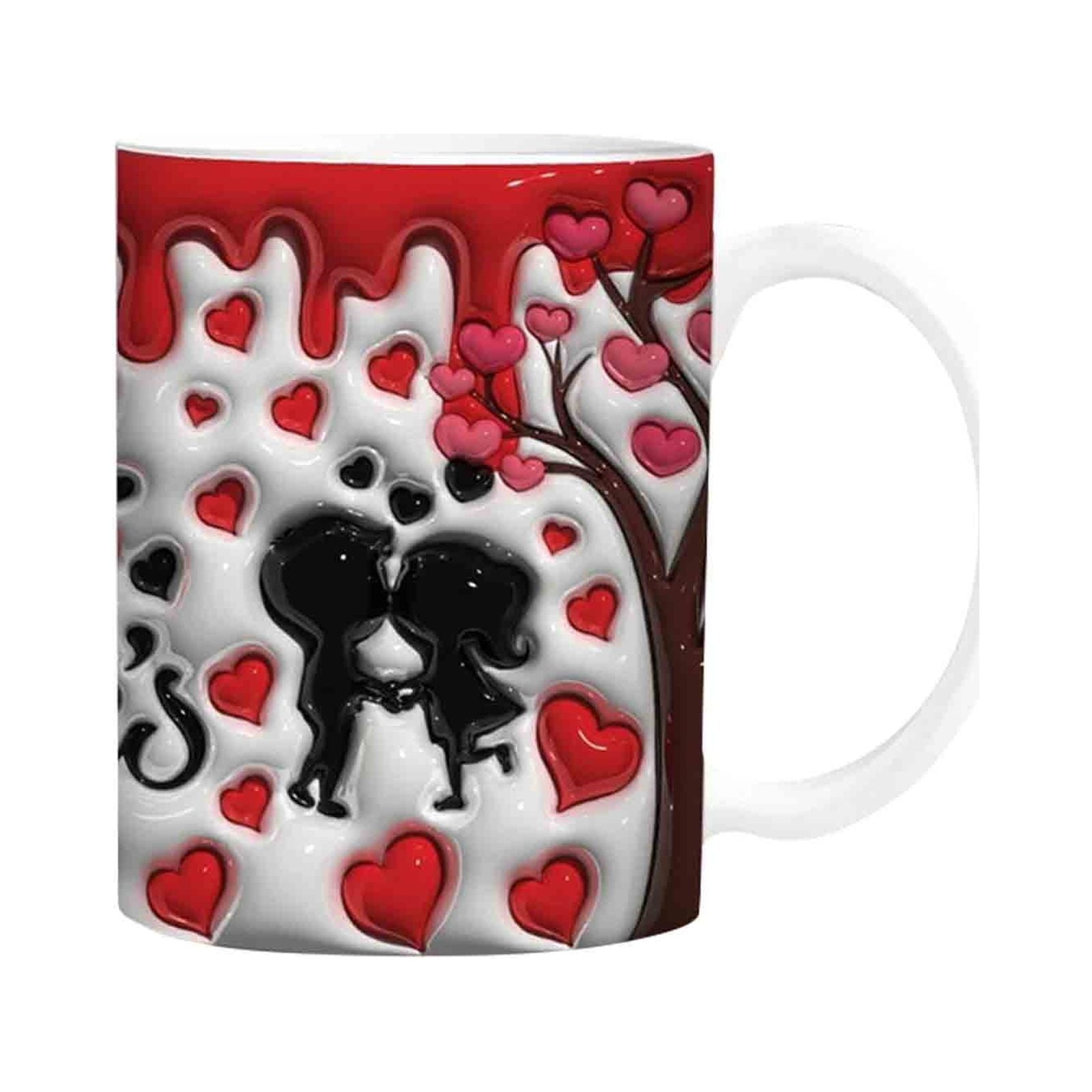 Matoen Valentine's Day Coffee Mug Ceramic Mini Couple Mug for Valentine ...