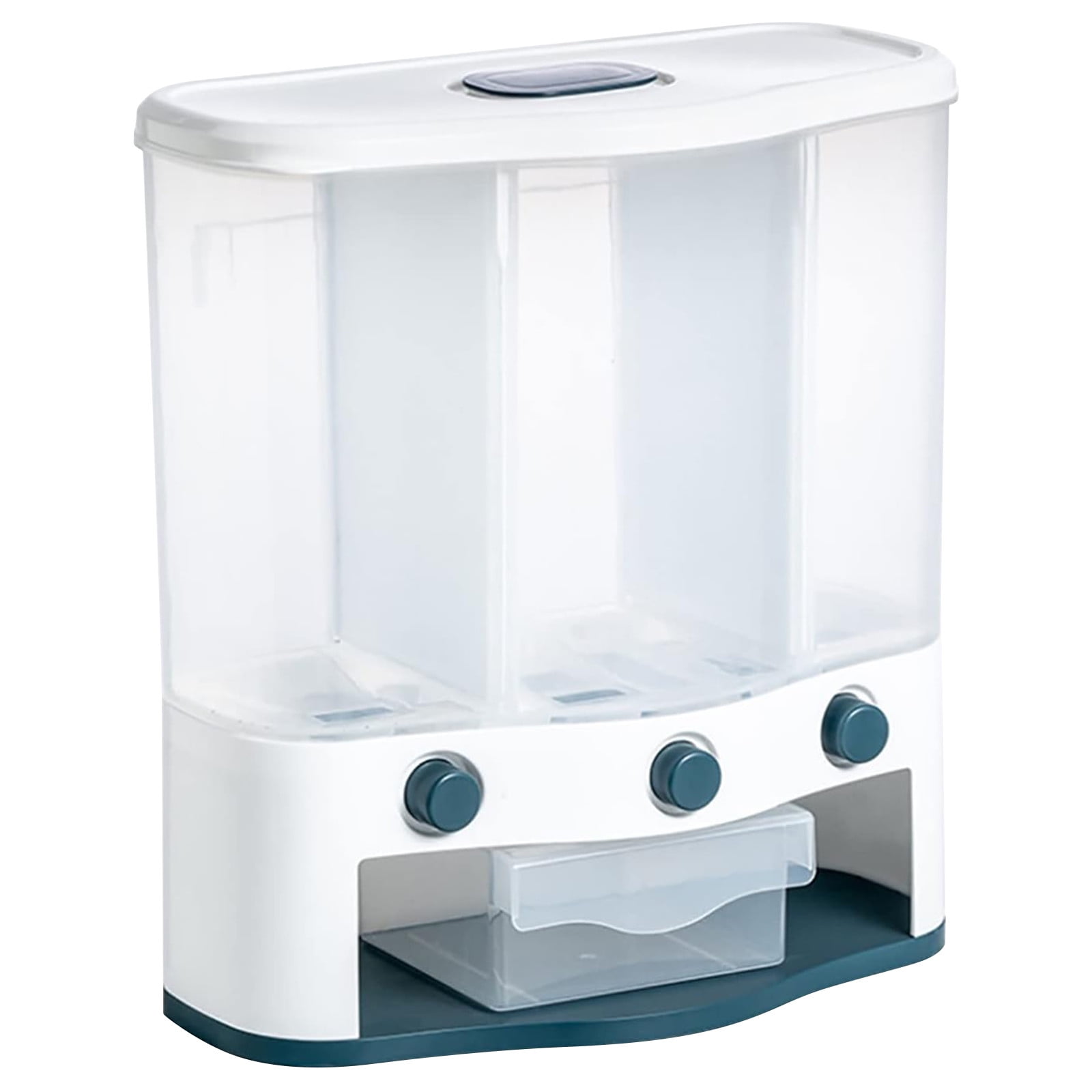 Matoen Wall Mounted Food Dispenser, Whole Grains Rice Bucket, Large ...