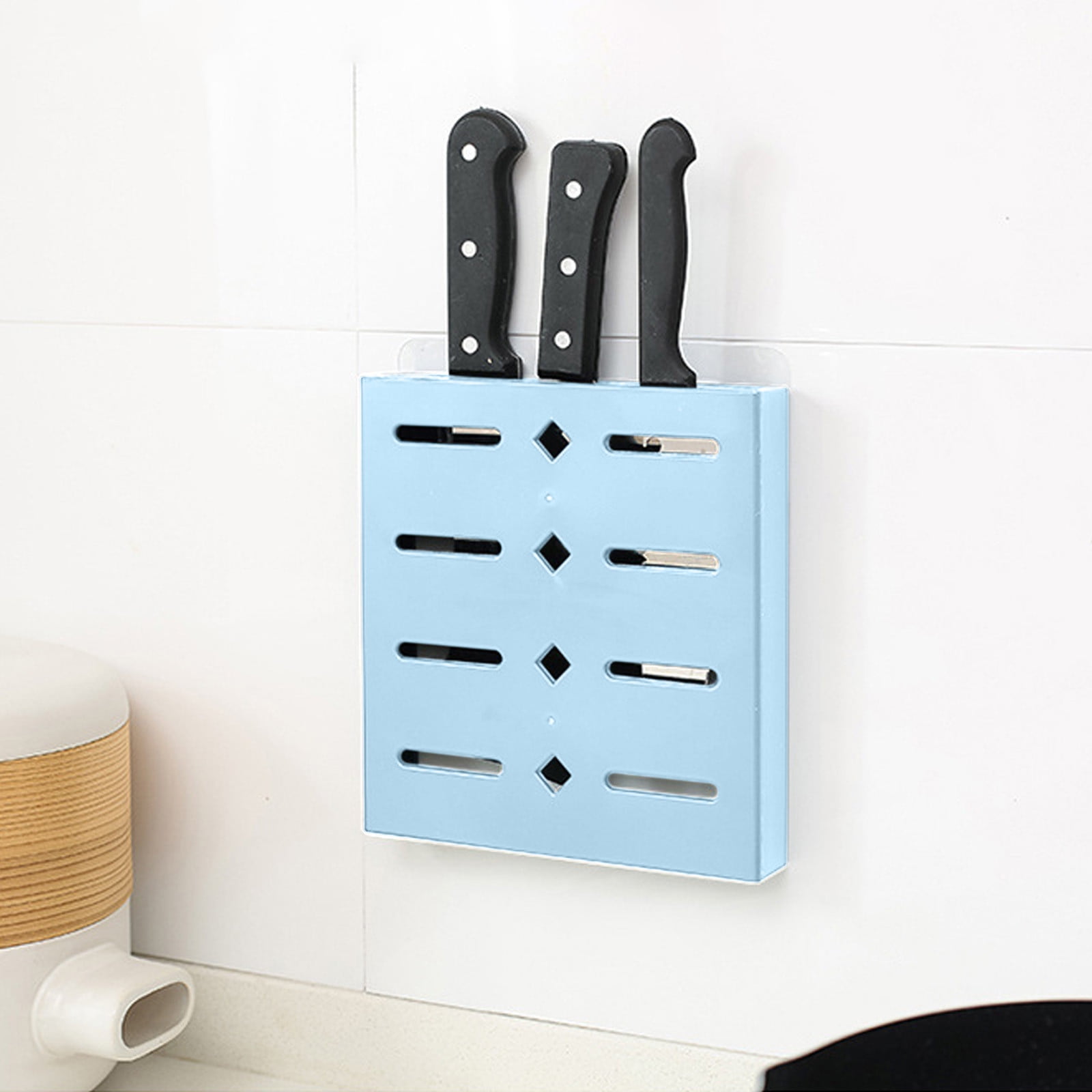 Matoen Wall-Mounted Perforated Plastic Knife Organizer | Space-Saving ...