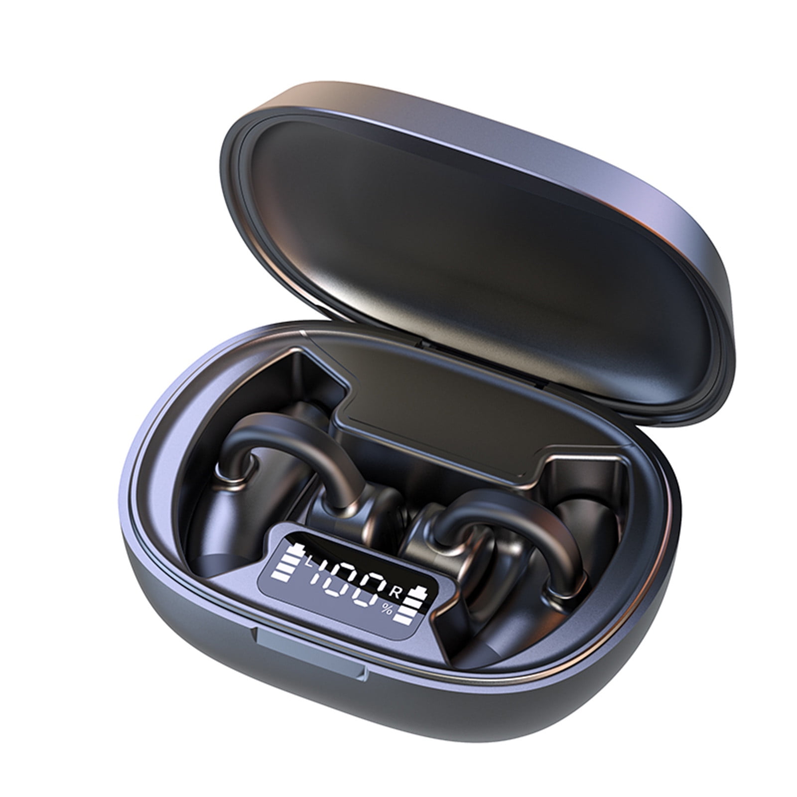 Matoen Wireless Bluetooth Ear Clip Bone Conduction Earbuds Small Open ...