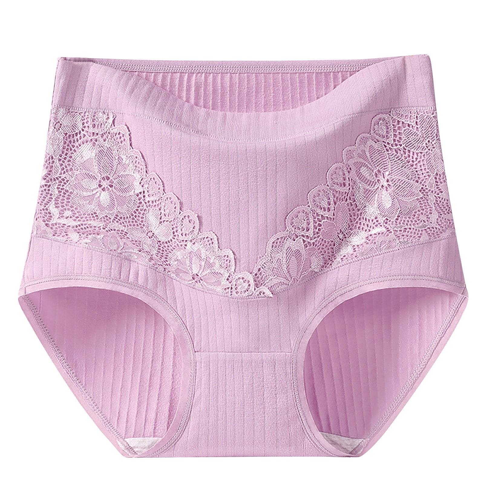 Matoen Womens Seamless Cotton Underwear High Waist Invisible Briefs No ...