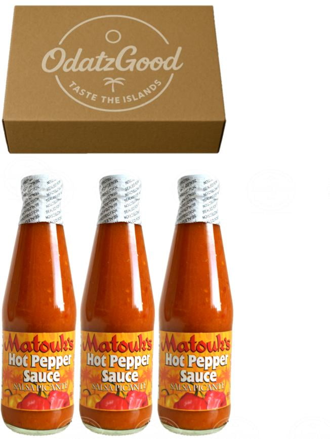 Matouk's Hot Pepper Sauce 10oz (300ml) 3-Pack – Product of Trinidad ...