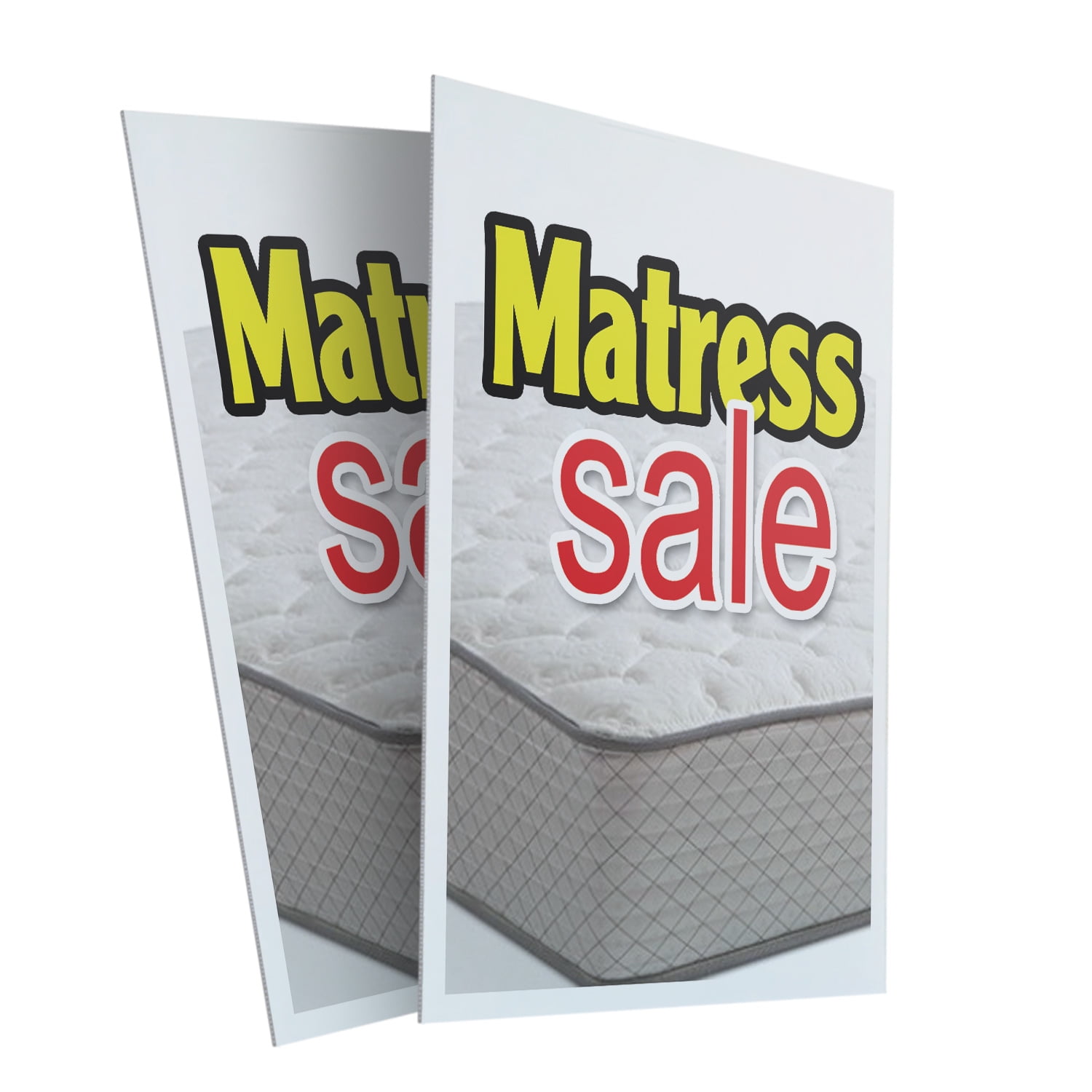 Matress Sale (2-PACK) 24" x 36" Plastic Signs | Sign Insert 4mm ...