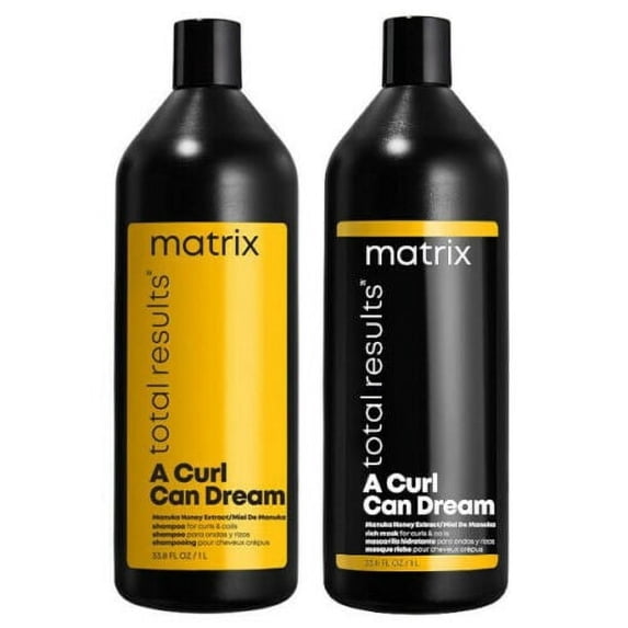 Matrix A Curl Can Dream Shampoo and Rich Mask Duo, Hydrating, Clarifies ...