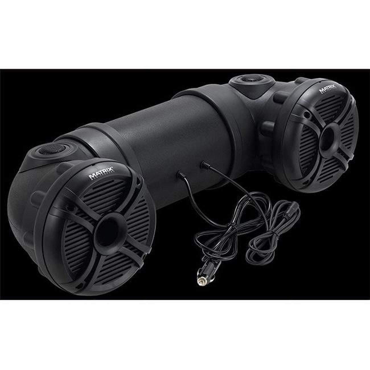 Matrix ATVX65B 6.5 in. 450 watt 2-Way Bluetooth ATV & Marine Amplified ...