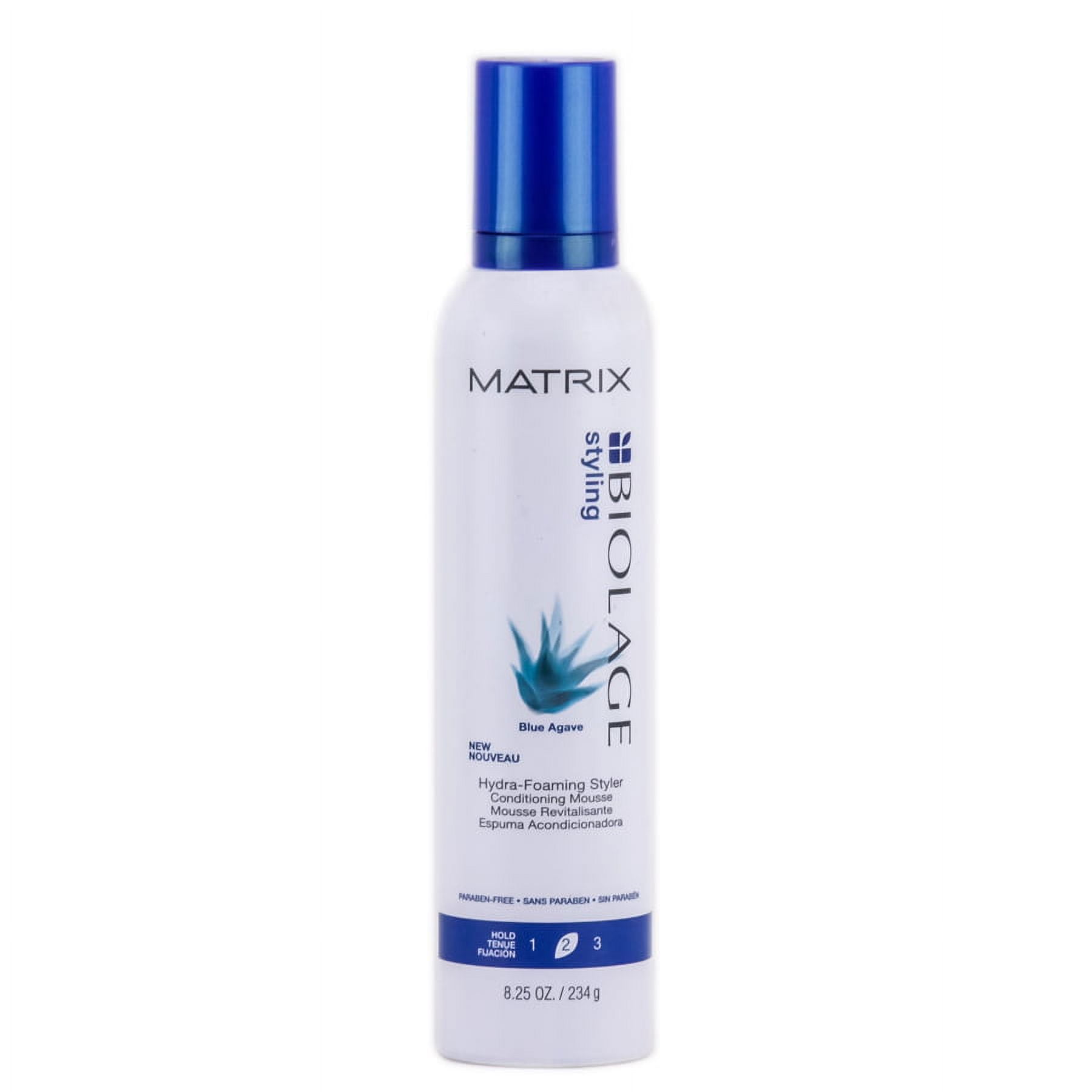 Matrix Biolage Blue Agave Hydra-Foaming Styler Mousse, 8.25 oz, Medium ...