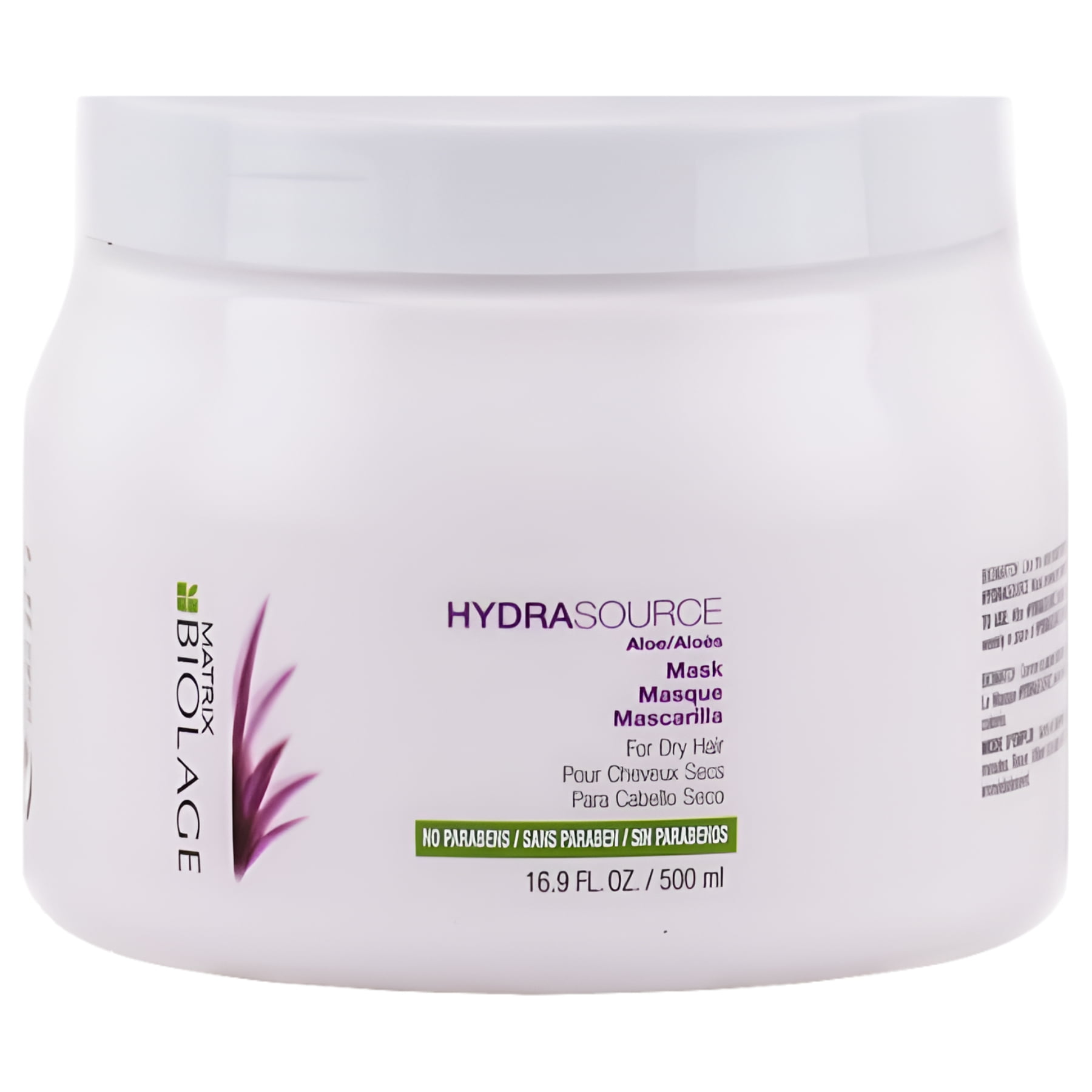 Matrix Biolage Hydrasource Deep Hydrating Aloe Hair Mask for Soft, Dry ...