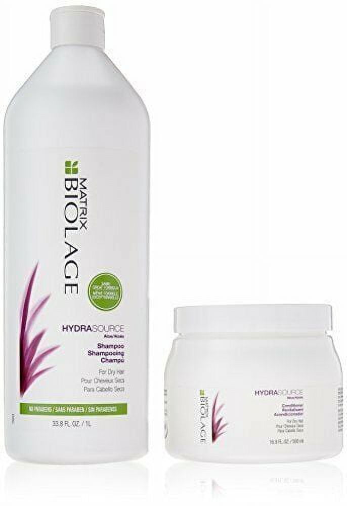 Matrix Biolage Hydrasource Shampoo (33.8oz) and Conditioning Balm (16 ...