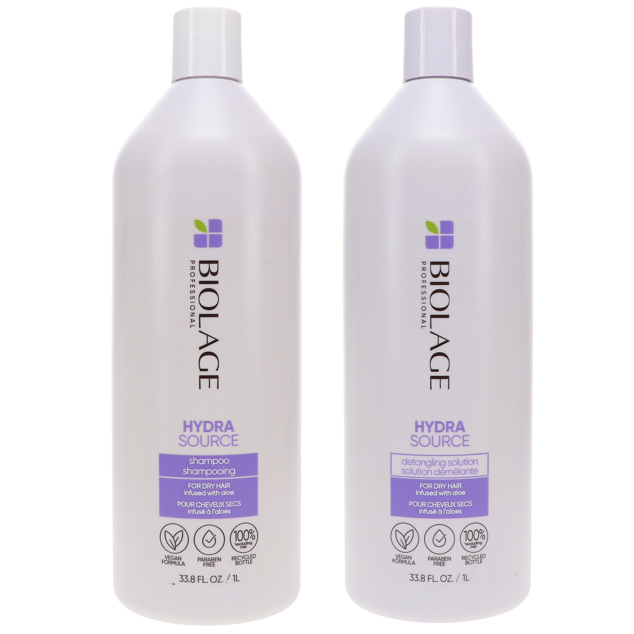 Matrix Biolage Hydrasource Shampoo, Detangling Solution Set, 33.8 fl oz ...