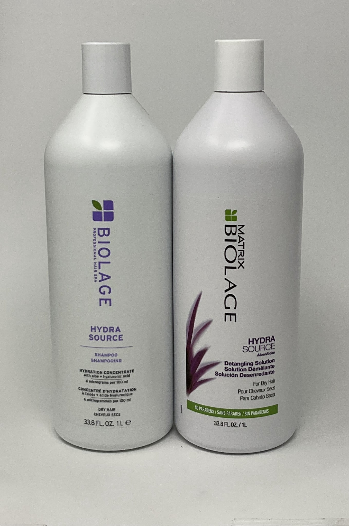 Matrix Biolage Hydrasource Shampoo, Detangling Solution Set, 33.8 fl oz ...