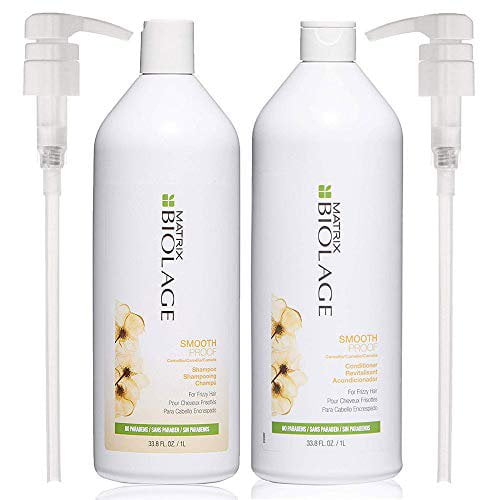 Matrix Biolage Smoothproof Sham poo and Condit ioner with Pum ps 33.8 ...
