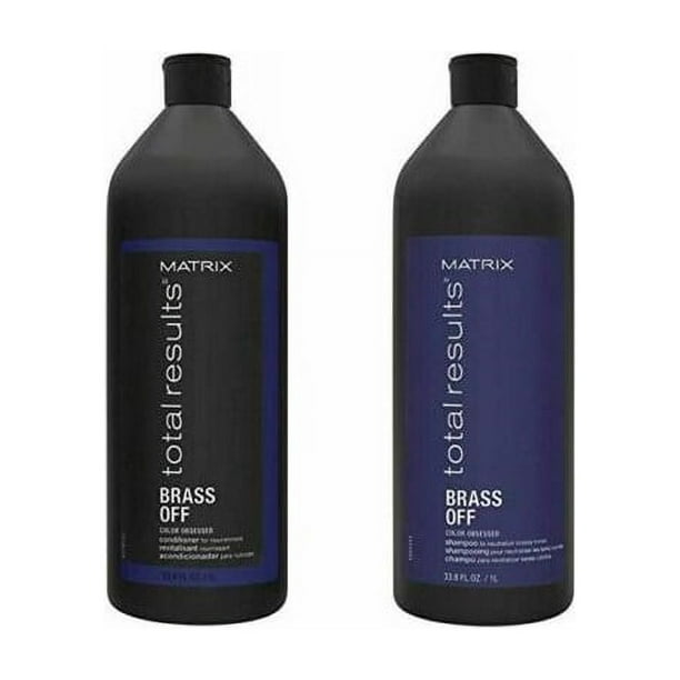 Matrix Brass Off Shampoo and Conditioner 33.8 oz Color Obsessed Sealed ...