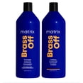 Matrix Brass Off Shampoo and Conditioner, 33oz Duo, Neutralizes Brassy ...