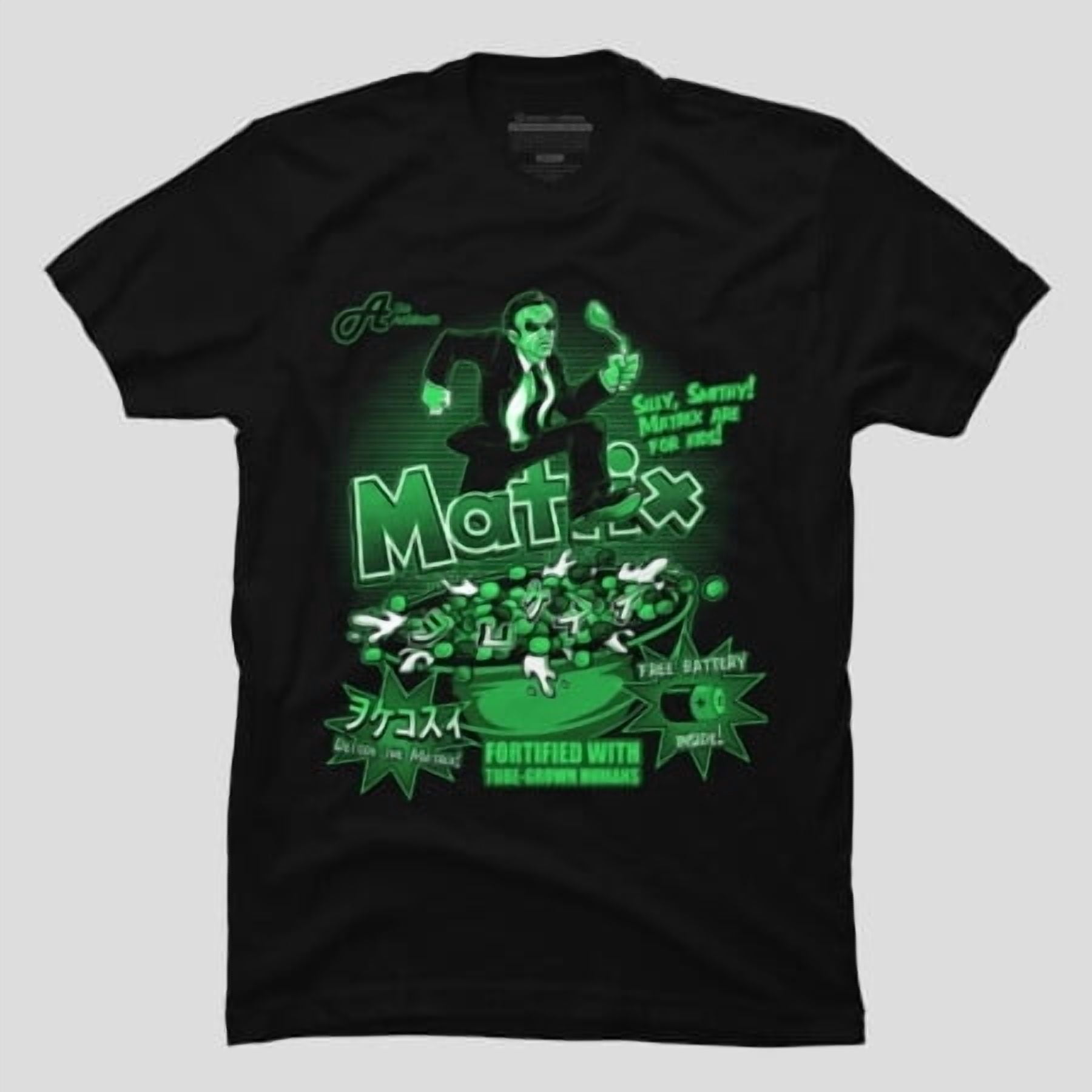 Matrix Cereal Funny Movie Parody Graphic, H28812 T-Shirt, for Men and ...