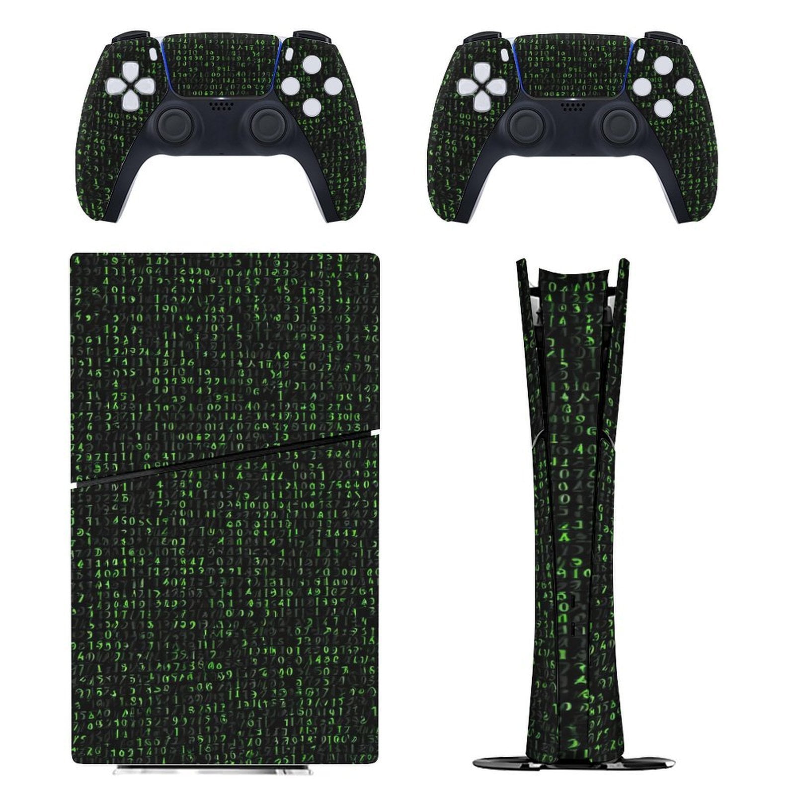 Matrix Code Cascade Console Skin Bundle for PS5 Pro Slim Disc & Digital ...