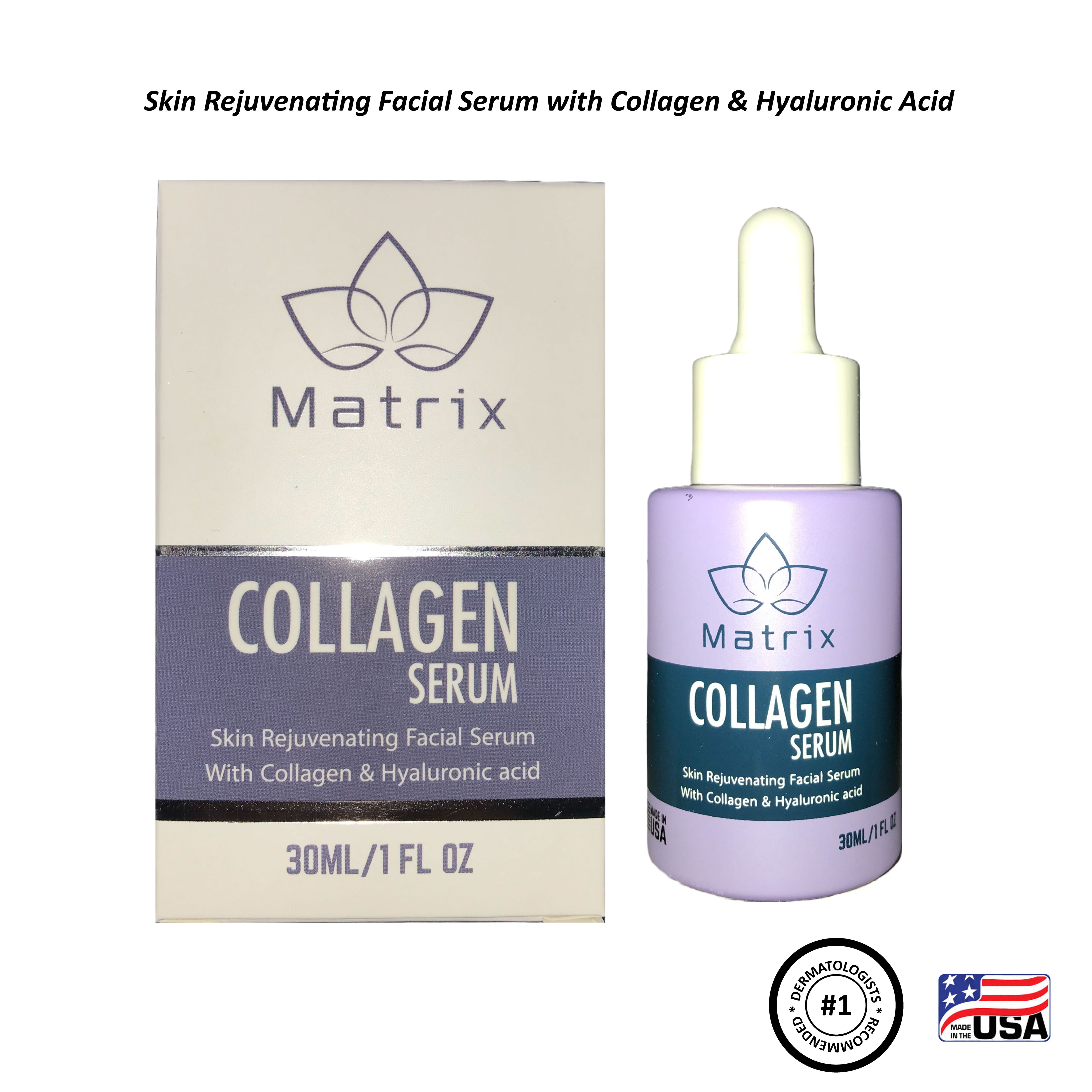 Matrix Collagen Serum for all skin types, anti-aging, bright, smooth ...