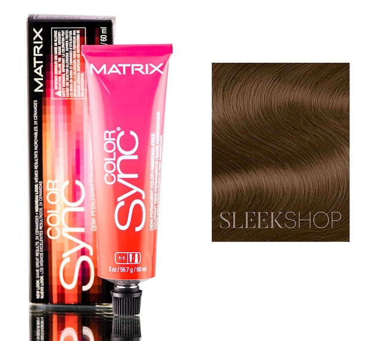 Matrix Color Sync Demi-Permanent Haircolor, 6M, Light Brown Mocha, Pack ...