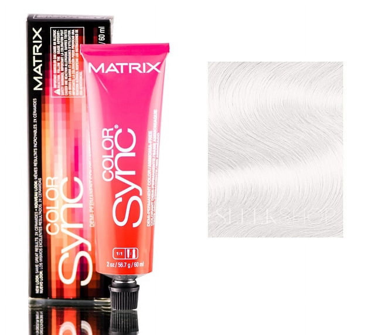 Matrix Color Sync Demi-Permanent Haircolor, Clear, Pack of 1 w/ Sleek ...